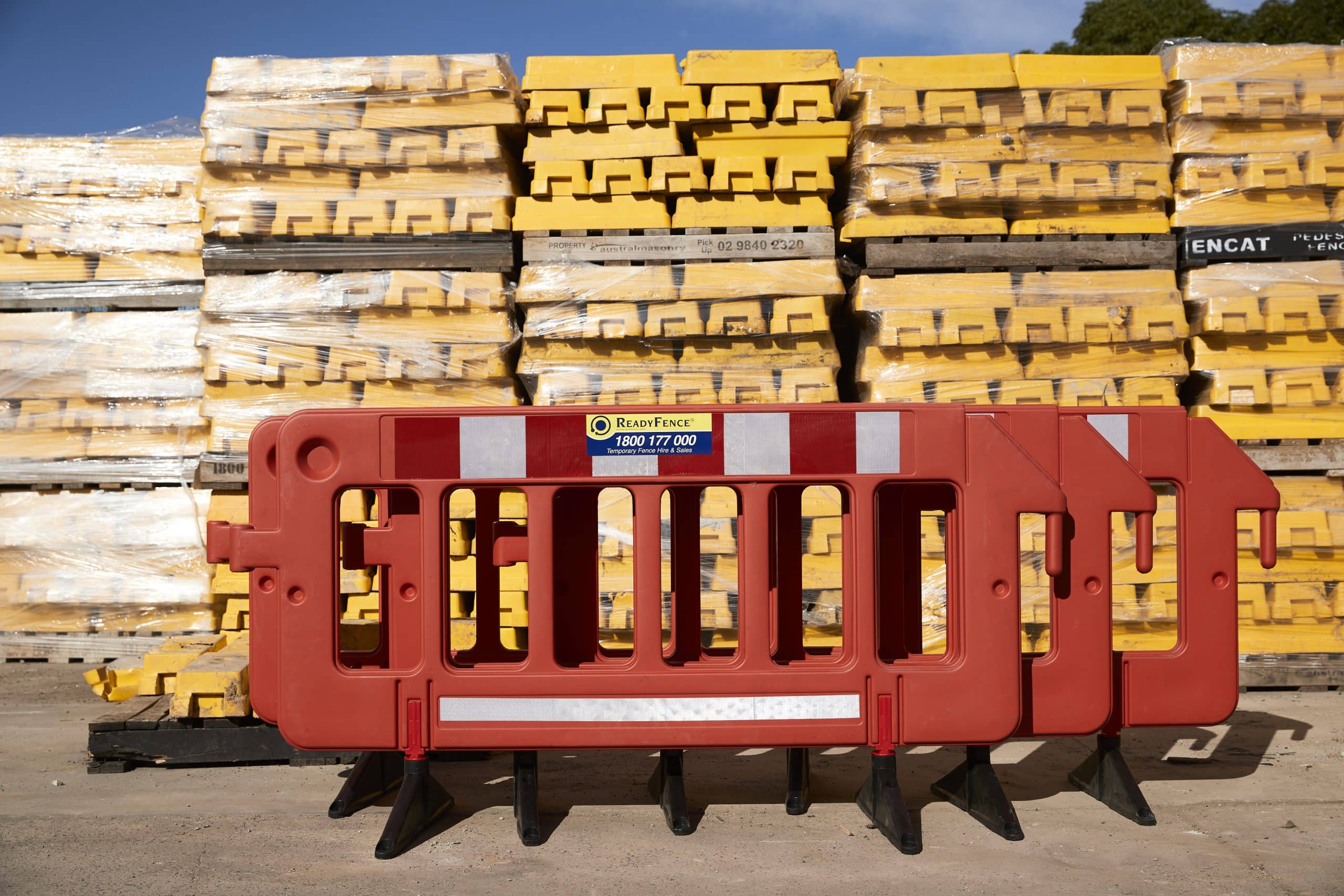 Plastic Work Zone Barrier | Ready Fence Temporary Fencing