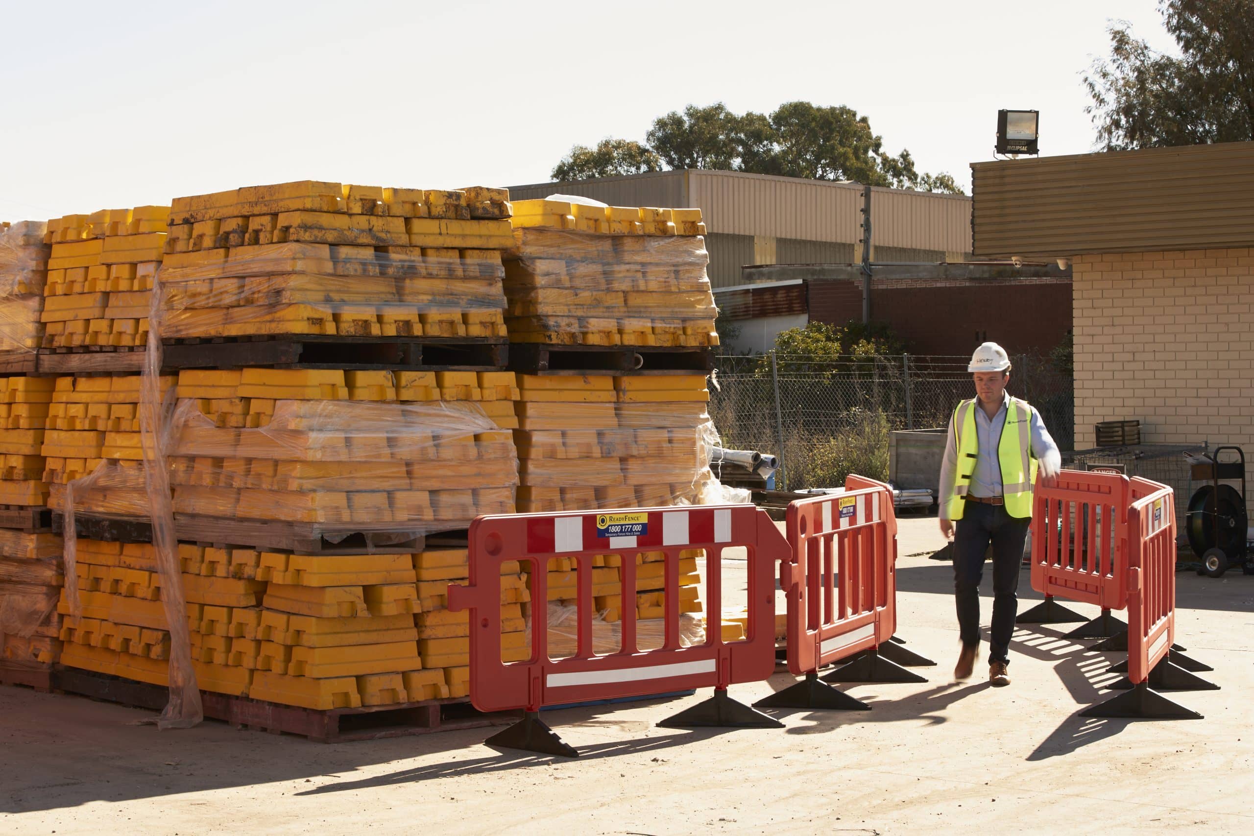 Plastic Work Zone Barrier | Ready Fence Temporary Fencing
